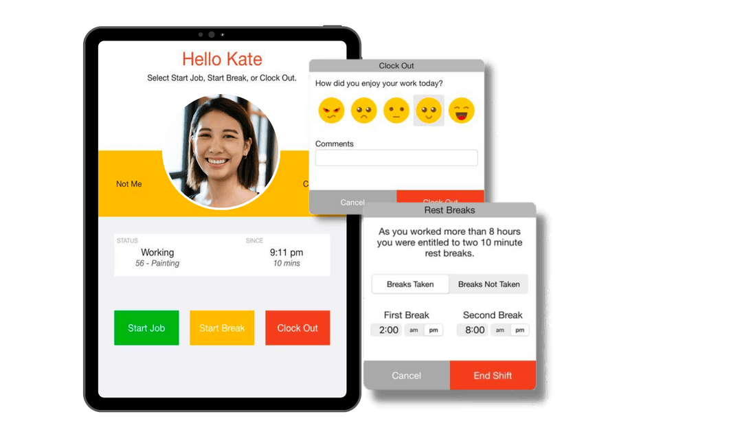 Noahface Facial Recognition Time Clock For Ipad